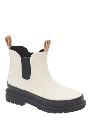 ILSE JACOBSEN Waterproof Chelsea Rain Boot - Milk Creme