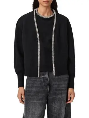 ALLSAINTS Odell Wool Cardigan - Black