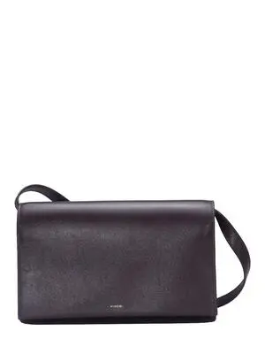 Vince Leather Crossbody Wallet - Fig