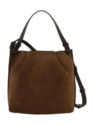 Vince Ava Leather Crossbody Bag - Chocolate
