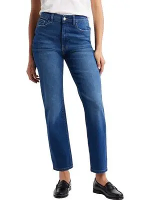 Warp + Weft High-rise Straight-leg Jeans - Rolling River