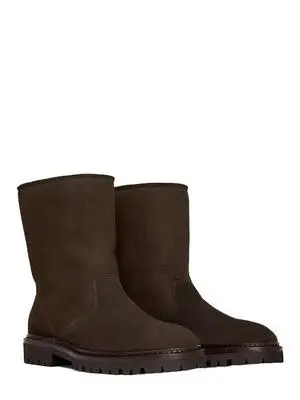 SCAROSSO Paul Dark Brown Suede Boots