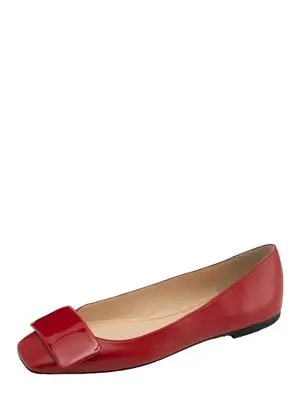 BELLS & BECKS Emma Ballerina Flat With Tab - Red