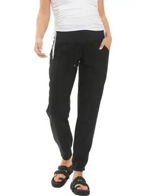 RIPE MATERNITY Off Duty Tencel Joggers - Black