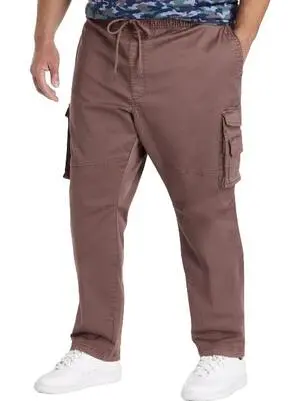 TRUE NATION BY DXL Big & Tall Tapered-fit Comfort Cargo Pants - Peppercorn
