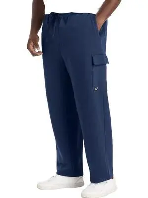 REEBOK Big & Tall Performance Supersoft Cargo Sweatpants - Collegiate Navy