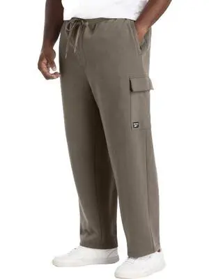 REEBOK Big & Tall Performance Supersoft Cargo Sweatpants - Trek Grey