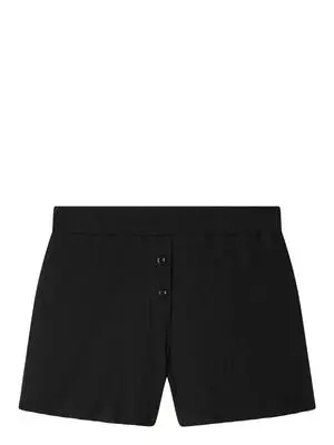 VIR VITA Pointelle Lounge Short - Black