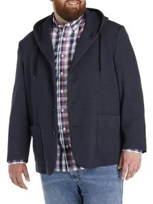 SYNRGY BY DXL Big & Tall Hooded Sport Coat - Navy