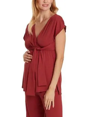 CACHE COEUR Origin Maternity And Nursing Tunic Terracotta