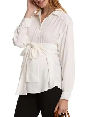 CACHE COEUR Harry Maternity And Nursing Blouse - Ivory