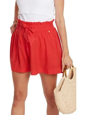 CACHE COEUR Nubie Maternity Shorts - Coral