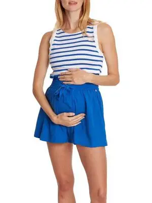 CACHE COEUR Nubie Maternity Shorts - Electric Blue
