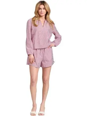 TAYLOR TILLMAN Vivi Short - Red Stripe