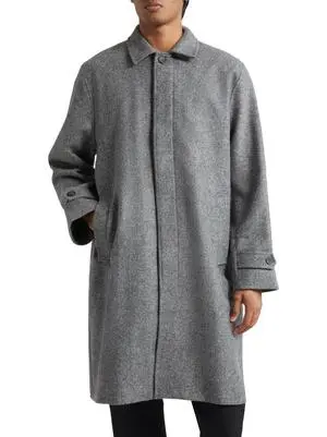 PALMES Heritage Herringbone Wool Coat