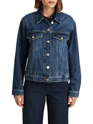 MAVI Ruby Denim Trucker Jacket - Dark Blue Icon