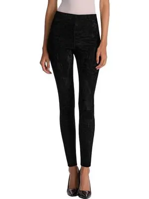 Alice + Olivia Lennox Suede Legging - Black