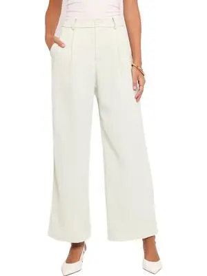 PETAL & PUP Lia High-waist Wide-leg Pants - Sage Green