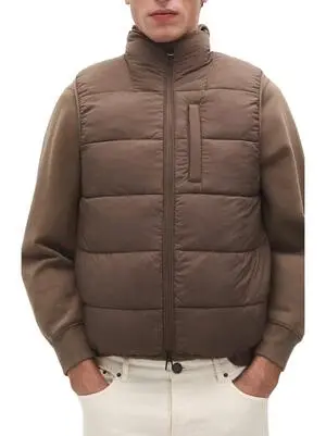 SCALPERS Charlie Puffer Gilet - Brown