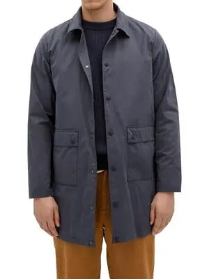 SCALPERS Trench Coat Parka - Navy
