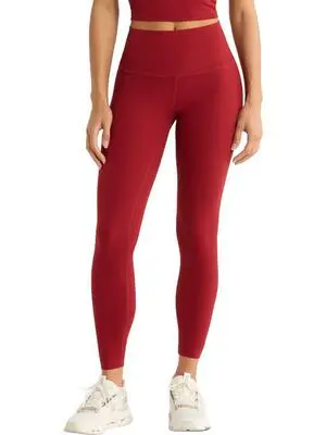 MPG Ribbed Leggings Merlot