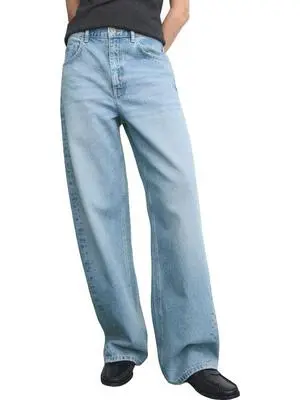 MANGO Mid-Rise Balloon Jeans