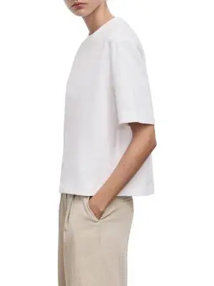 Mango Oversized Cotton T-shirt - Off White