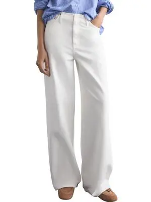 MANGO Low-Rise Wide-Leg Jeans