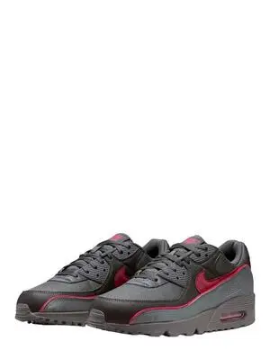 Nike Air Max 90 Premium Sneakers Iron Grey/university Red