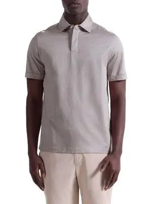 Bugatchi Mercerized Cotton Polo - Cobblestone