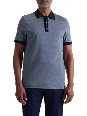Bugatchi Mercerized Cotton Polo - Navy