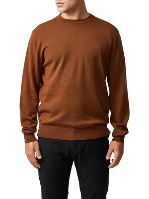 Rodd & Gunn York Bay Merino Wool Sweater - Tobacco