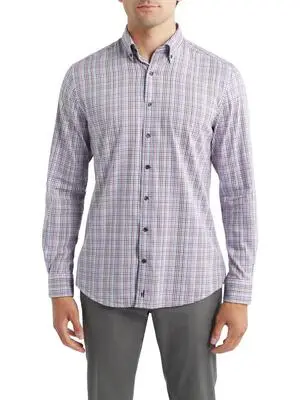 Johnnie-o Adelson Check Button-down Shirt - Coffee