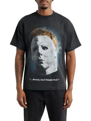 ID SUPPLY CO Halloween® Cotton Graphic T-shirt - Washed Black
