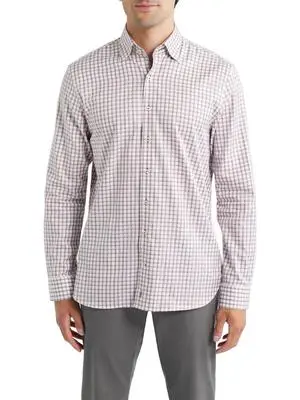 Johnnie-o Chiles Check Cotton Button-down Shirt - Azalea