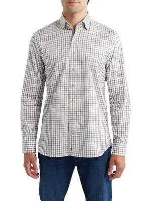Johnnie-o Chiles Check Cotton Button-down Shirt - Forest