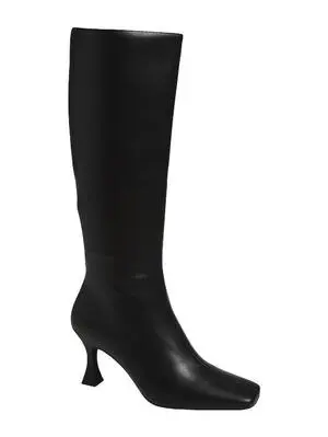 Jeffrey Campbell Checkmate Knee High Boot - Black