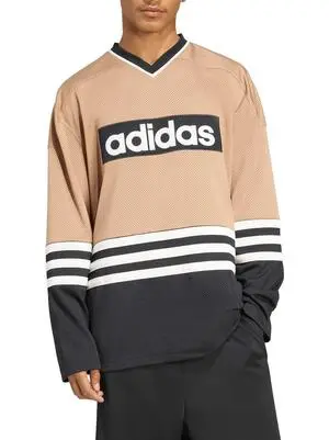 Adidas Oversize Mesh Hockey Jersey - Cardboard