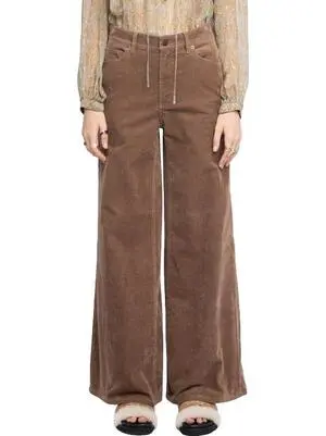 Zadig&Voltaire Eli Corduroy Wide Leg Pants - Wood