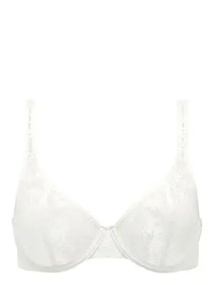 CUUP The Scoop Botanical Lace Bra - Salt
