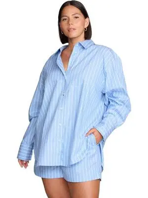CUUP Oversized Shirt Ocean Stripe