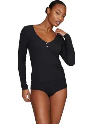 CUUP CUUP The Button Long Sleeve Black