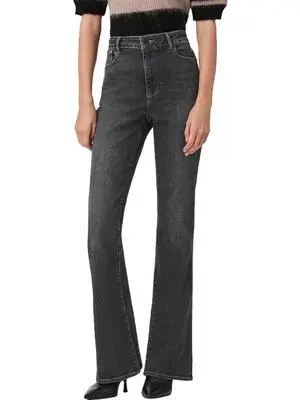ALLSAINTS Maisie Flare Jeans - Washed Grey