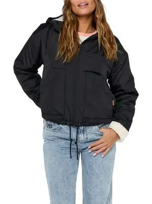 Rip Curl Keepsakes Insulated Bomber Jacket - Washed Black