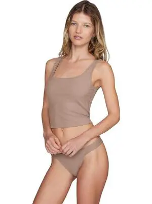 CUUP Square Neck Tank - Taupe