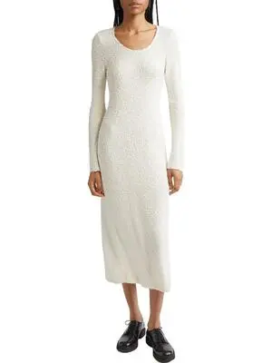 Partow Tina Long-sleeve Midi Dress - Ivory