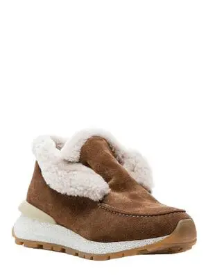 275 CENTRAL Quinn Genuine Shearling Lined Sneaker Boot - Brown