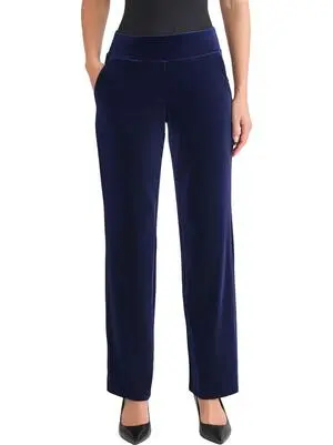 Jones New York Jones New York Pull-On Straight Leg Trousers Dark Sapphire