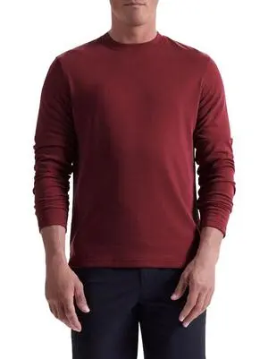 Bugatchi Orion Ottoman Long Sleeve T-shirt Bordeaux