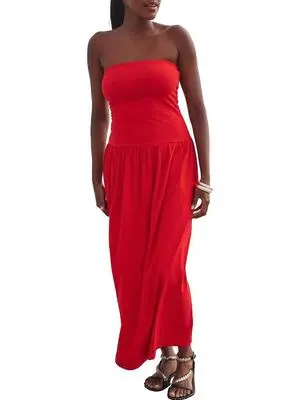 NEXT Strapless Drop-Waist Maxi Dress